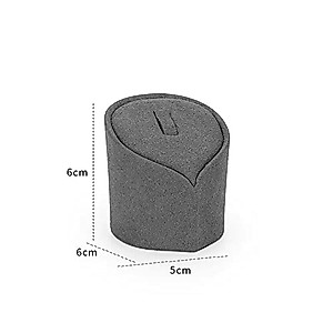 GRFIT Jewelry Rack Ring Display Stand Round Showcase Jewelry Organizer Holder for Rings Trade Show Countertop Ring Bearer for Women Jewelry Stand Holder (Color : B)