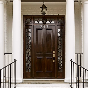 Fitous 6 inch Floating House Number For Outside, Stainless Steel Metal Modern Address Sign Numbers for Mailbox,Home Door,Warehouse Silver Number 4