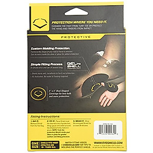EvoShield Oval Multiformat Guard,Black/Yellow