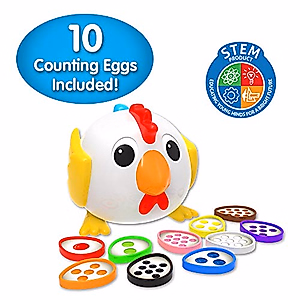 The Learning Journey Learn With Me - Counting Chicken - Counting, Numbers & Colors STEM Teaching Toddler Toys & Gifts for Boys & Girls Ages 2 Years and Up - Award Winning Preschool Learning Toy