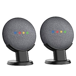 SPORTLINK Pedestal for Nest Mini (2nd Gen) and Google Home Mini (1st Generation) Improves Sound Visibility and Appearance - A Must Have Mount Holder Stand for Nest Mini (2nd Gen)/ Home Mini (2 Pack)