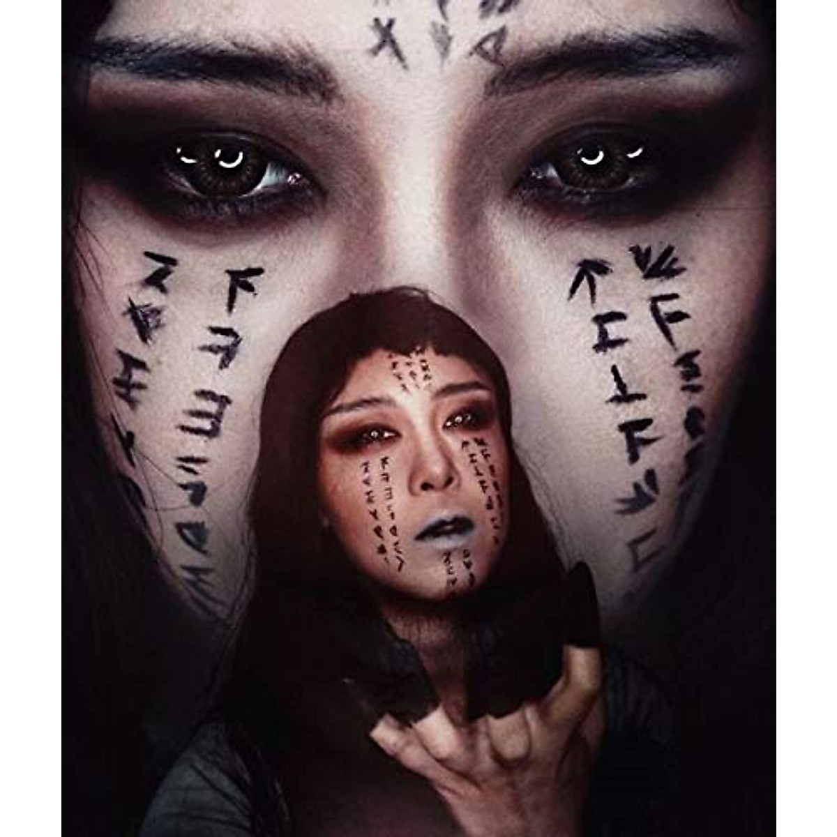 Greae The Mummy Halloween Scary Face Tattoo Temporary 3 Sheets Realistics Make Up For Costume Parties