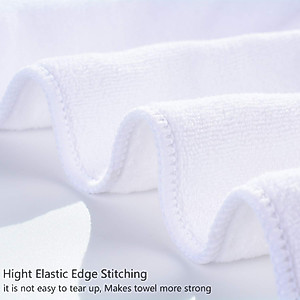 Microfiber Bath Towel Bath Sheets 2 Pack (32 x 71 Inch) Oversized Extra Large Super Absorbent Quick Fast Drying Soft Towels for Body Bathroom Travel (2, White)