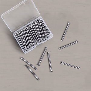 Morbeste 50 Pieces Extra Long Outlet and Device Mounting Screws, 6-32 x 1-12 Inches Pan Head Machine Screws, Full Thread Truss Head Stainless Steel Screws Bolts Funiture Drive Tool Accessories