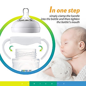 Baby Bottle Handles for Philips Avent Natural Baby Bottles, Compatible Avent Bottle Holder, 2 Count