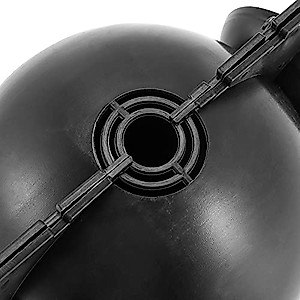 MUKLEI 16 PCS 4.7 x 4.7 Inch Large Plant Root Growing Ball Device, High Pressure Propagation Ball Reusable Plant Rooting Device Rooter Box Grafting Device for Garden Plants, Black