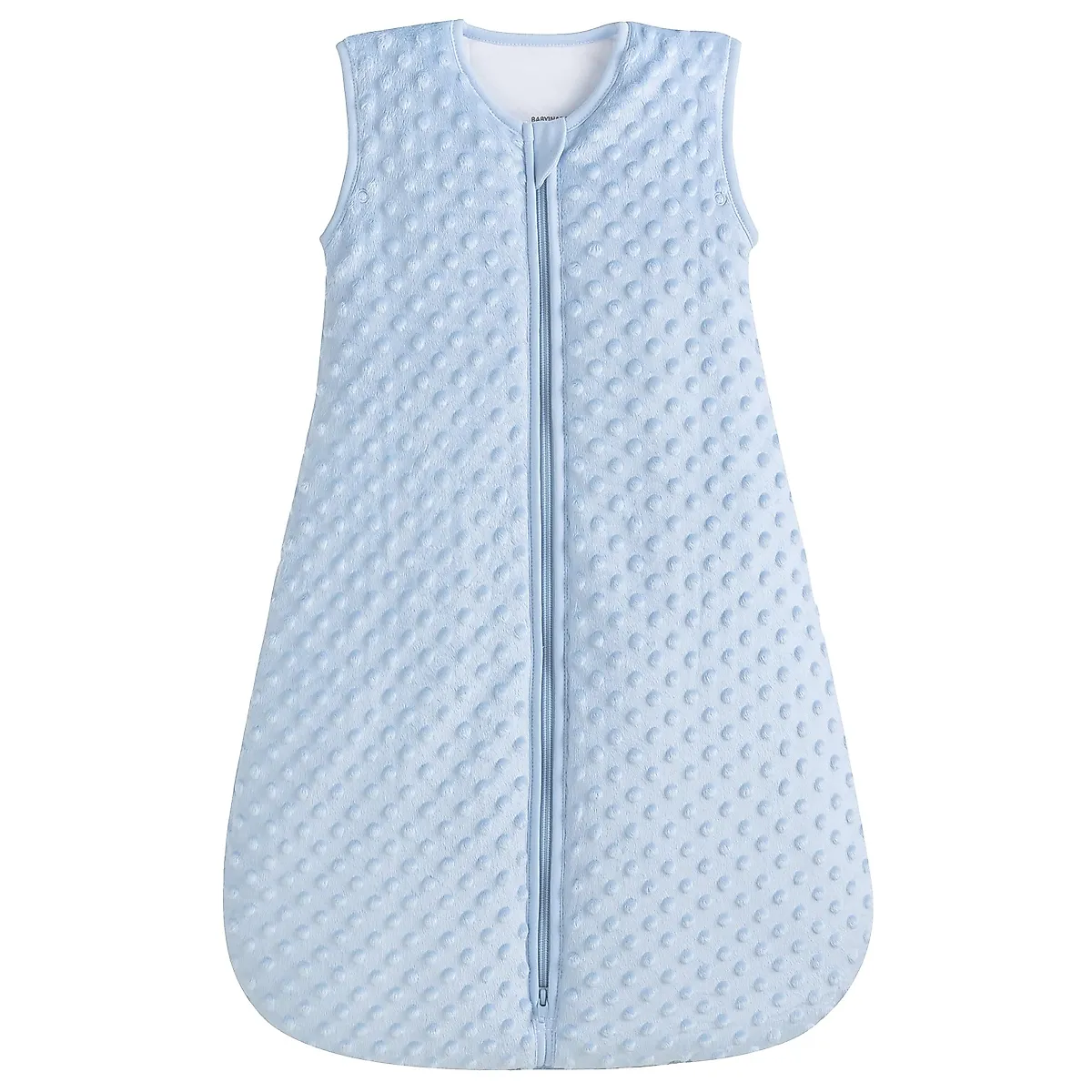 BABYINABAG Summer Model Baby Sleeping Bag and Sack, Plush Minky Dot, 1.25 Tog for Infants and Toddlers (Small (3-11 mos))