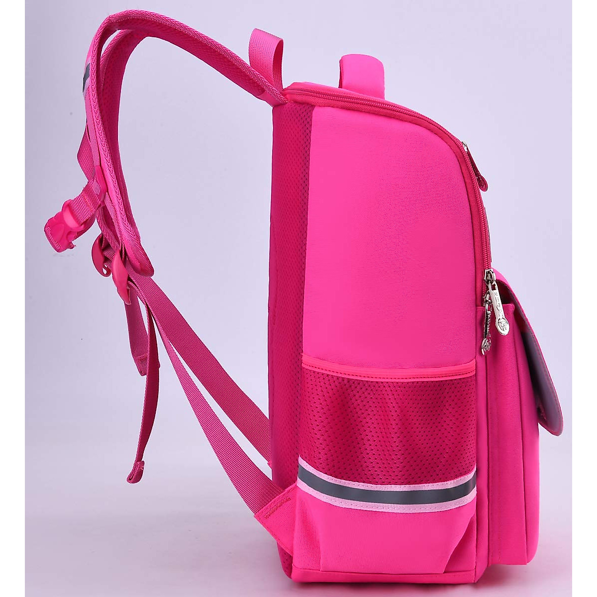 Kids Backpack Chest Strap Kindergarten Elementary 1-2 Grader Boy Girl School Bag (Cat1-blue) One Size