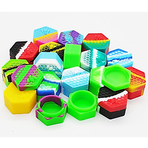 Vitakiwi 26ml Hexagon Silicone Container Non-stick Reusable Jars Multi-use For Food Storage (10)