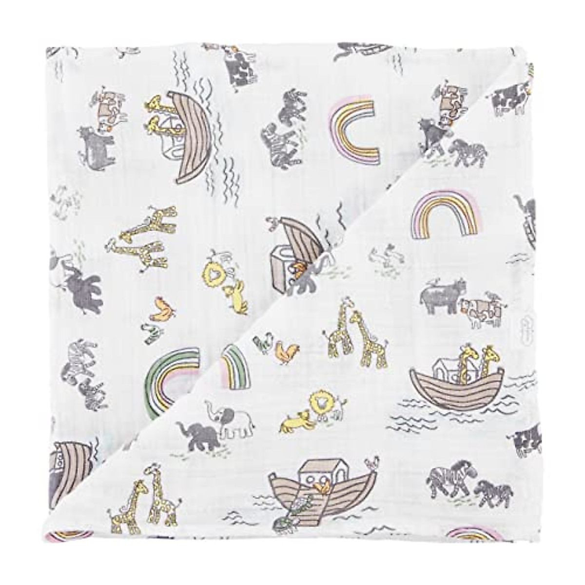 Mud Pie Noah's Ark Swaddle, Noah's Ark 47" x 47"