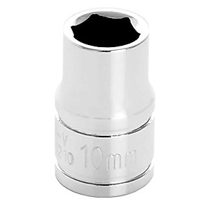 Performance Tool W38210 6-Point Socket, 3/8-Inch Drive, 10mm