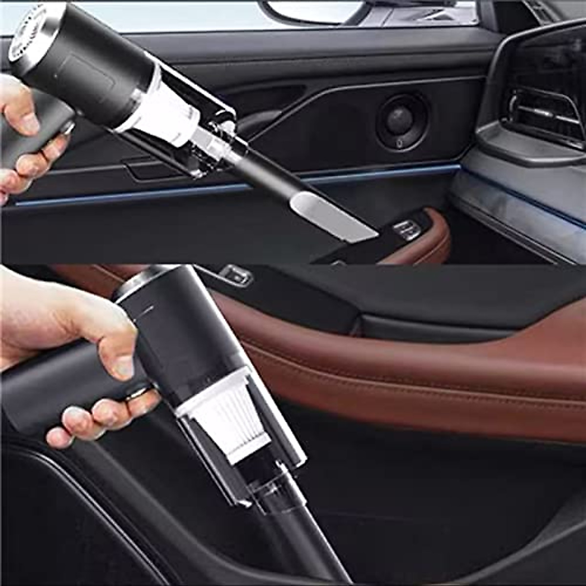 Qiopertar Cordless Handheld Car Vacuum Cleaner, 120W Powerful Suction Small Car Vacuum Cleaner, Mini Dusts Buster with USB Portable Vacuum Cleaner for Women Men