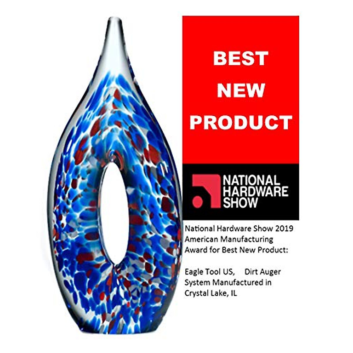 Eagle Tool US ETD75072 Dirt Auger, 3/4-Inch Head with 72-Inch Shank Included, Made in The USA