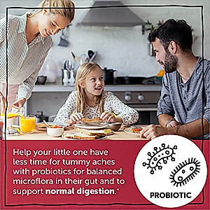 SmartyPants Kids Probiotic Immunity Gummies: Prebiotics & Probiotics for Immune Support & Digestive Comfort, Strawberry Crème Flavor, 60 Gummy Vitamins, 30 Day Supply, No Refrigeration Required