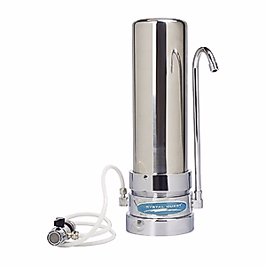 Smart Countertop Water Filter System | Crystal Quest (Single, Stainless Steel)