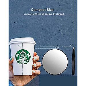 OMIRO 20X Magnifying Mirror and Eyebrow Tweezers Kit, 3.5" Two Suction Cups Magnifier Travel Set