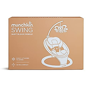 Munchkin® Baby Bloom™ Mobile for Munchkin Swing - High-Contrast Infant Mobile with Mirror