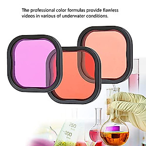 SOONSUN Waterproof Case for GoPro Hero 11 / 10 / 9 Black with 4-Pack Diving Filter - 60M Underwater Protective Housing Case for GoPro HERO11 10 9 Black with Red, Light Red, Magenta, 5X Macro Filters