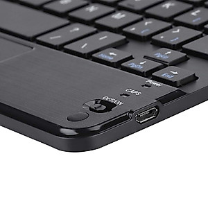 Serounder 7 Inch Ultra Slim Wireless Touchpad Scissors Feet Design Bluetooth Touchpad Keyboard for Android/for Windows Systems