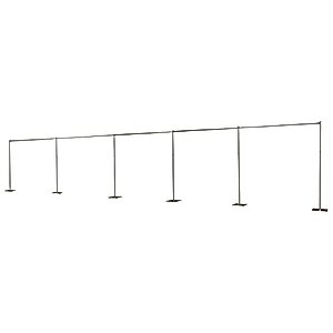 OnlineEEI 8ft x 50ft Collapsible Pipe and Drape Backdrop Kit (No Drapes) (BBD9990850C)