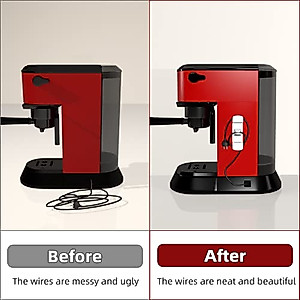 Spectabilis Cord Organizer for Kitchen Appliances, Cord Wrapper Hold Pretty, 3M Glue is Strong and Durable, The Best Size Design, Small Size and Big Role, Keep The Kitchen Clean and Tidy