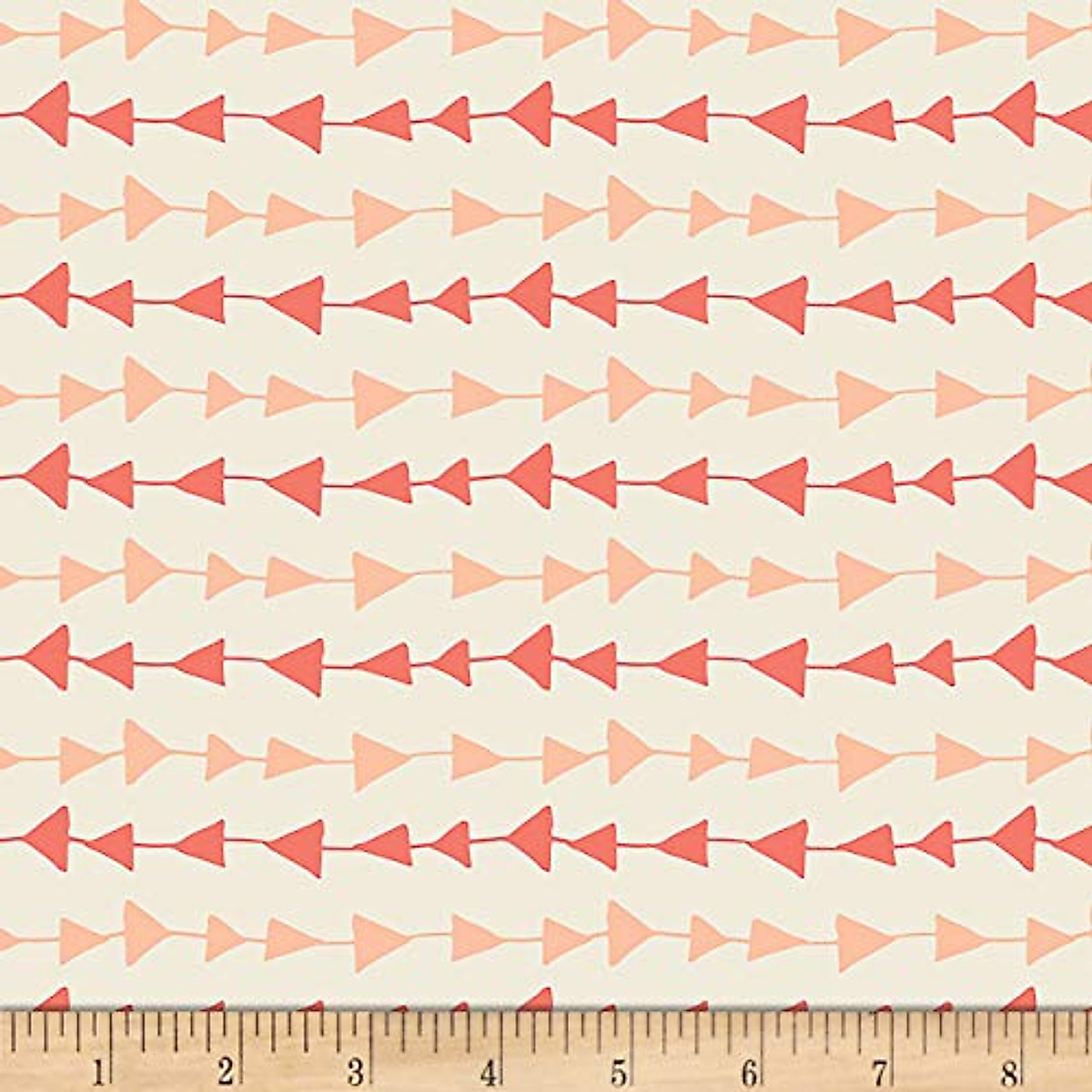 Art Gallery Fabrics Art Gallery Hello Bear Follow Me Peach Fabric, Orange