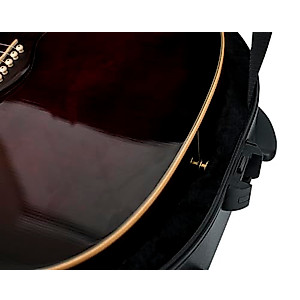 Gator Cases Molded Flight Case For Acoustic Dreadnought Guitars With TSA Approved Locking Latch; (GTSA-GTRDREAD)