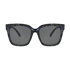 Foster Grant womens Addison Polarized for Digital Sunglasses Sunglasses, Blue Multi Tortoise, 53mm US