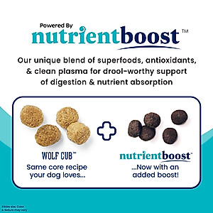 Solid Gold Large Breed Puppy Food w/Nutrientboost - Made with Real Bison, Oatmeal & Barley - Wolf Cub Whole Grain Puppy Food for Large Breed for Healthy Growth and Balanced Nutrition - 3.75 LB Bag