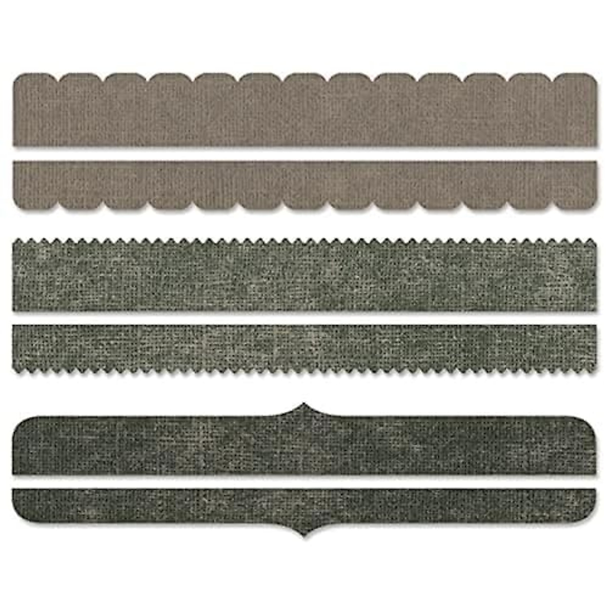 Sizzix Thinlits Die Set 6PK-Decorative Trims by Tim Holtz, 665435, Multicolor