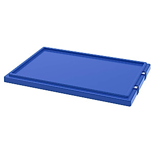 Akro-Mils 35241 Lid for 35240 Plastic Nest and Stack Storage Tote, Blue, (3-Pack)