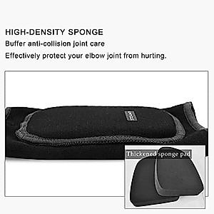 ONTYZZ Kids Elbow Pads with Thicken Sponge Padding Breathable Stretchy Cotton Elbow Pads Soft Elbow Pads for Volleyball Basketball Cycling Dancing Black-YS