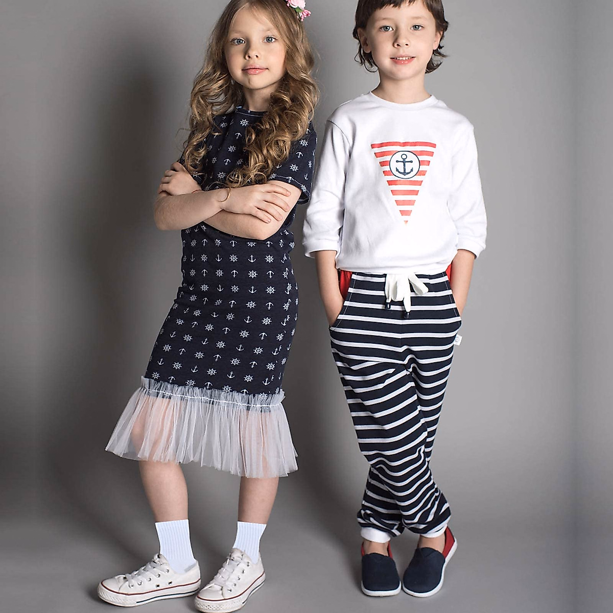 JAMEGIO Boys' Crew Socks 6 Pairs Cotton Athletic Socks for Toddlers Boys Girls(2-4 T)