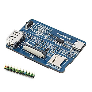 Nano Base Board (A) for Raspberry Pi Compute Module 4 Lite/eMMC,Same Size As The CM4,with Raspberry Pi 40PIN GPIO Interface,USB 2.0 Type A,MIPI CSI-2 Port