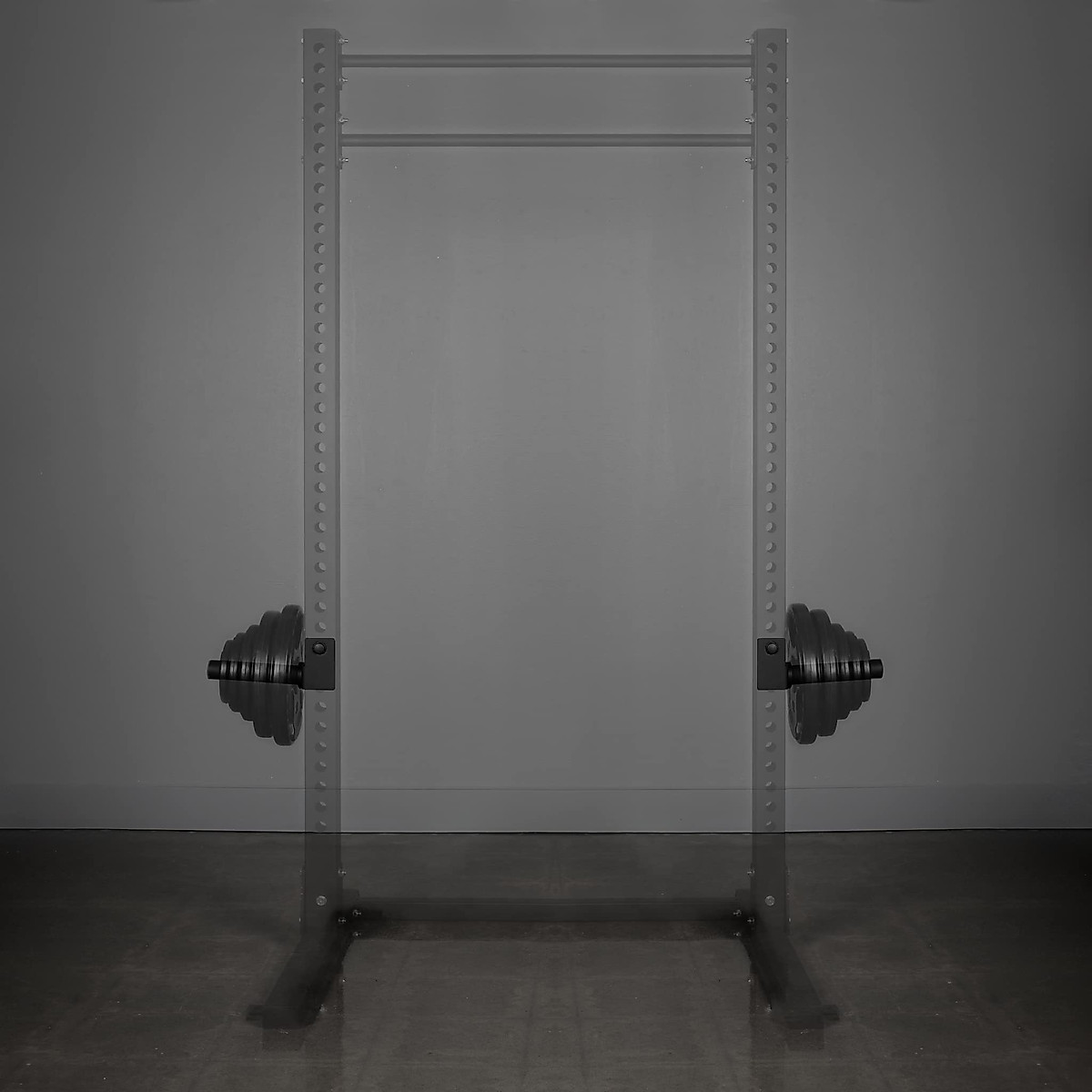 Amstaff Olympic Weight Plate Holder for Power & Squat Racks – Available 2x2 – 2.5x2.5 – 3x3 Inch Tube Sizes – 9-inch Weight Plates Horn Storage Attachment for Power Squat Rack – (Pair) (2.5" x 2.5")