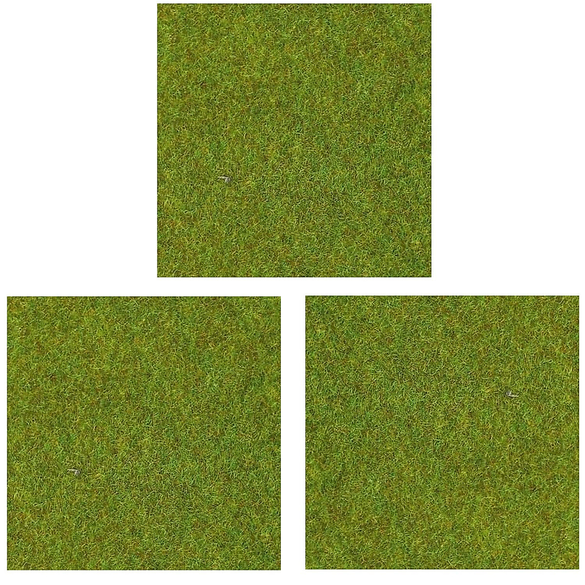 Model Grass Mat, (3pcs, 20"x20"), Model Railway Scenery for Model Scenery