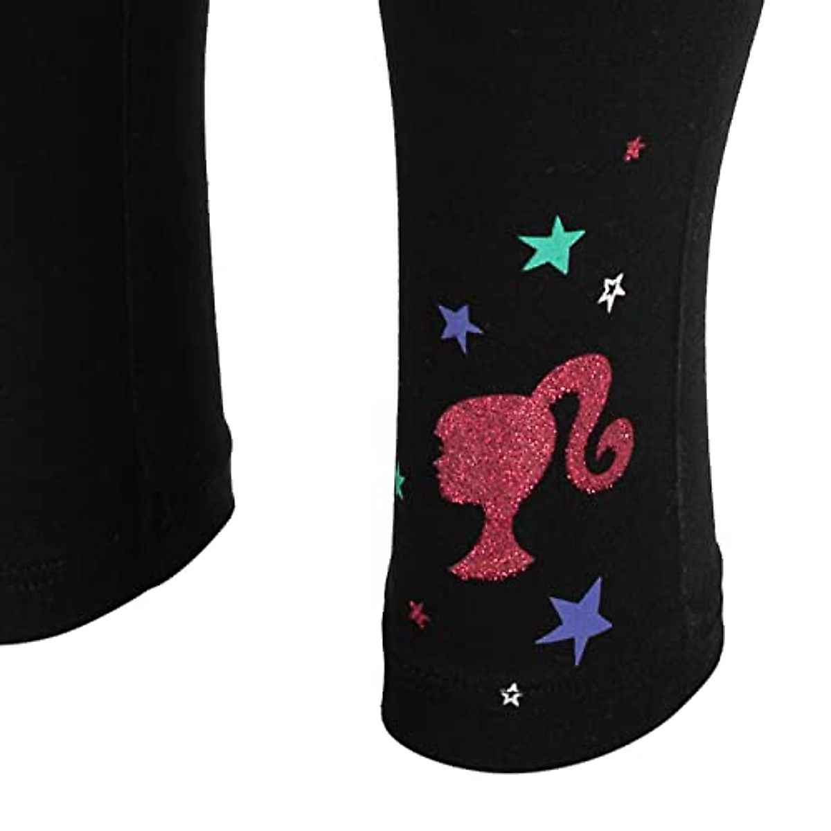 Barbie Little Boys 2 Pack Leggings Pink/Black 7-8