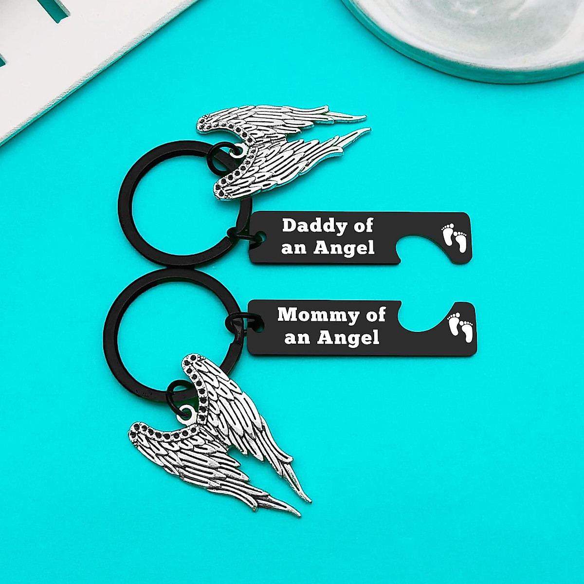 Xiahuyu Loss Memorial Keychain Miscarriage Gifts for Parents Pregnancy Loss Gifts Remembrance Gifts Loss of Baby Memorial Gifts Sympathy Gifts for Infant Loss Child Loss