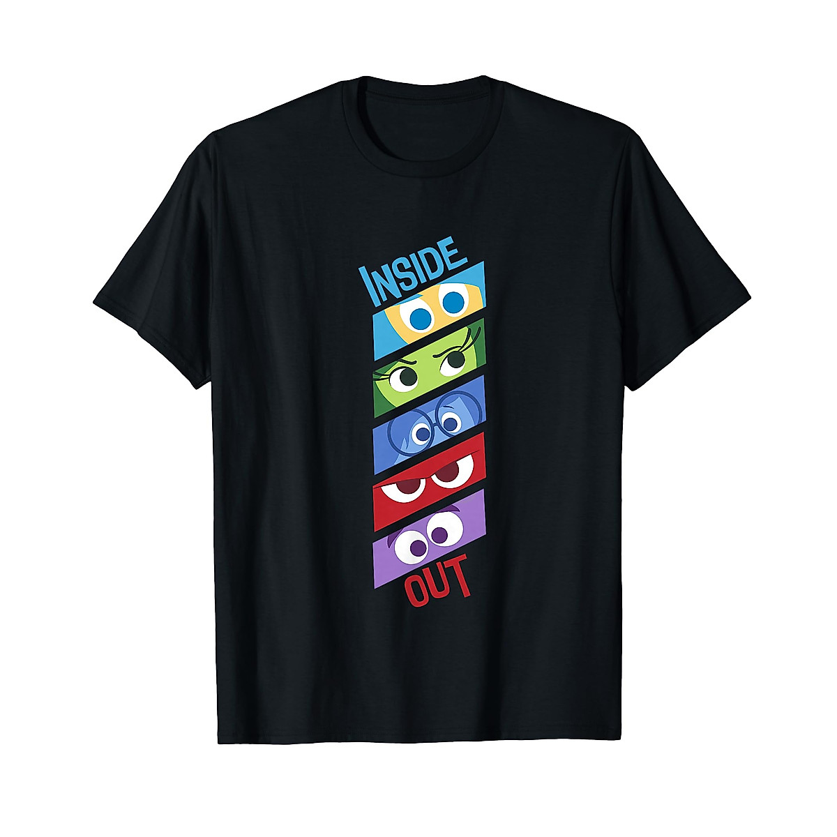 Disney Pixar Inside Out Riley's Emotions Vertical Eye Panel T-Shirt