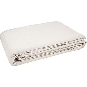 Premium Cotton Canvas Drop Cloth - 8 oz, 4x5 ft - Perfect for Painting, Furniture & Floor Protection 4x5 (4x5)