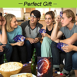 Card Binder Compatible with Football Card, Trading Card, MTG and Other TCG, Fits 400 Cards with 50 Removable Pages, Card Holder Collector for Standard Size Card