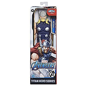 Avengers Marvel Titan Hero Series Blast Gear Thor Action Figure, 12" Toy, Inspired by The Marvel Universe, for Kids Ages 4 & Up