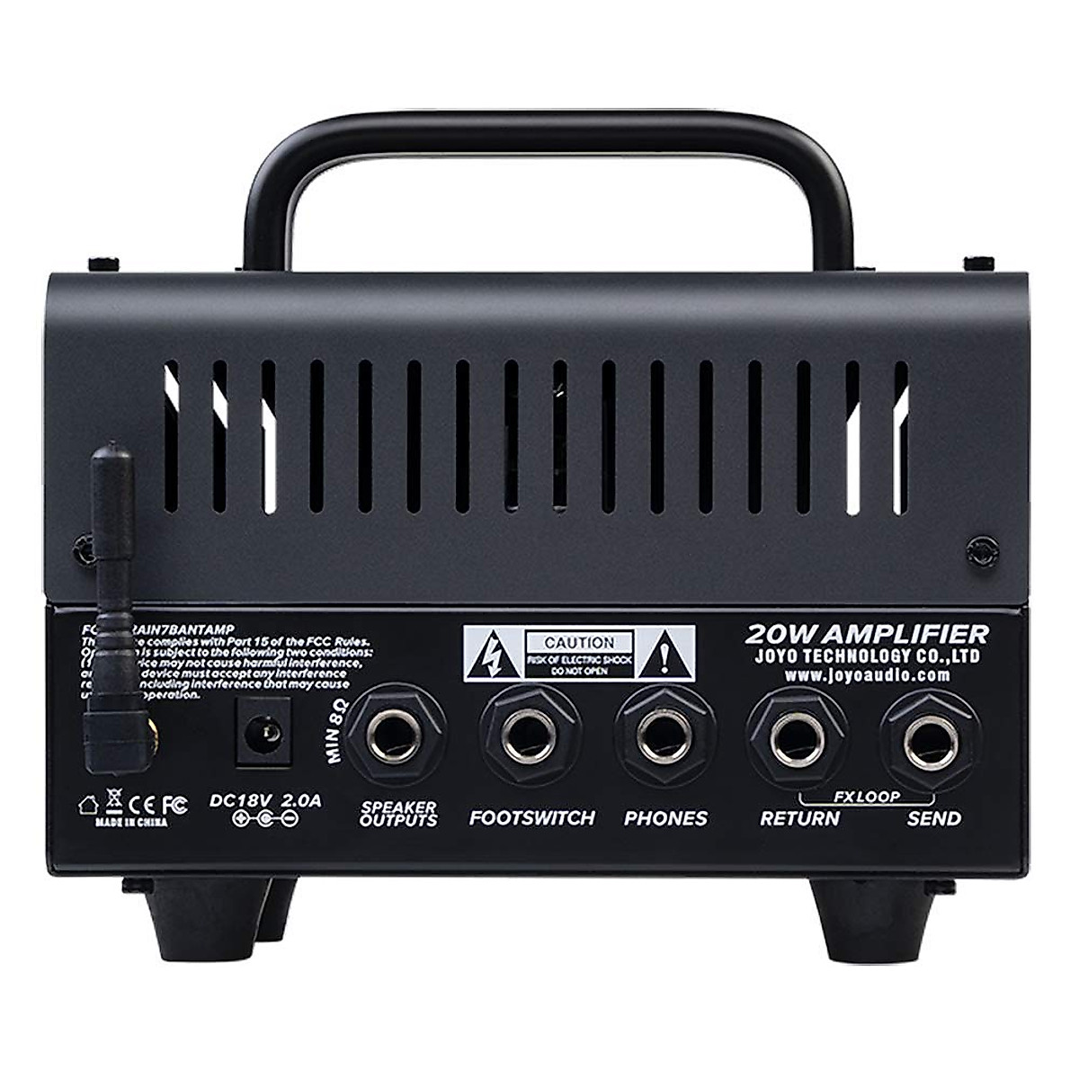 JOYO ZOMBIE II Amplifier 20 Watt Hybrid Mini Tube Head Bluetooth BanTamp XL Series with Foot Switch