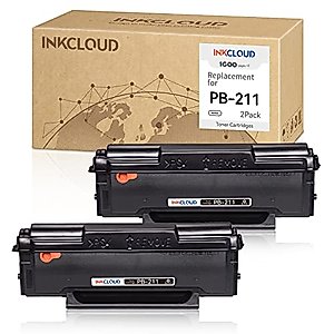 2 Pack Replacement for PANTUM PB-211 Black Toner Cartridge Compatible with Pantum P2200, P2500W, P2502W, M6500NW, M6550NW, M6552NW, M6600NW, M6602NW Series, Yeilds up to 1600 Pages