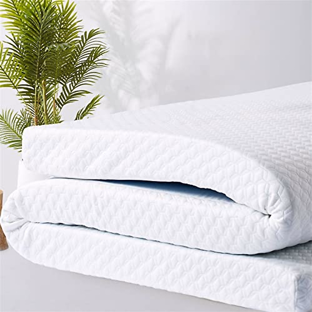 ONLIMET Mattress Topper California King, 3 Inch Gel Memory Foam Mattress Topper for Body Support & Pressure Relief with Breathable & Removable & Washable Bamboo Fiber Cover (72X84'')