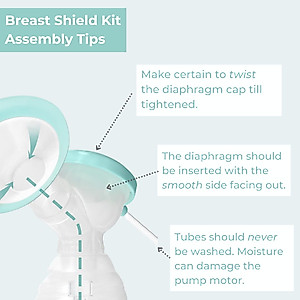 Zomee Flex Breast Nipple Shield Latch Assistance Inverted or Flat- Comfortable & Soft for Easy Pumping Use for Z1 Z2 Breast Pump (28 mm) 2 Pack