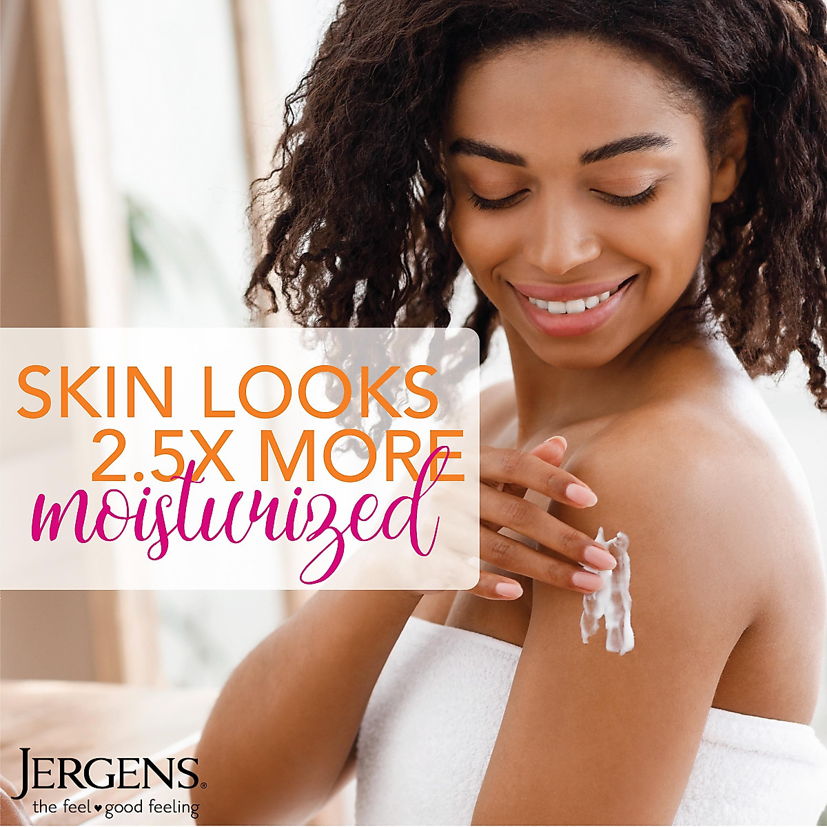 Jergens Hydrating Coconut Body Lotion, Hand and Body Moisturizer Hydrates Dry Skin Instantly, Infused with Coconut Oil, Dermatologist Tested, 16.8 oz