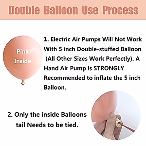 Futureferry Double Stuffed Blush Pink and Sand White Balloon Garland Arch Kit 158Pcs Peach and Metallic Gold Balloon Bobo Clear Balloons for Wedding Baby Shower Anniversary Birthday Decorations