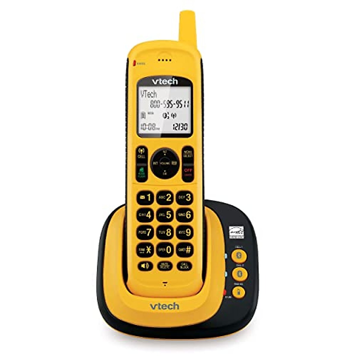 VTech DS6161w DECT 6.0 Rugged Waterproof Cordless Phone with Bluetooth® Connect to Cell™, 1 Handset