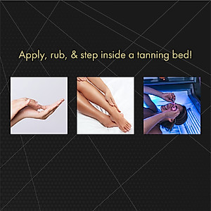 Millennium Tanning Solid Black Special Reserve 200X, Tanning Lotion w/Tattoo Protector, 13.5 Ounces